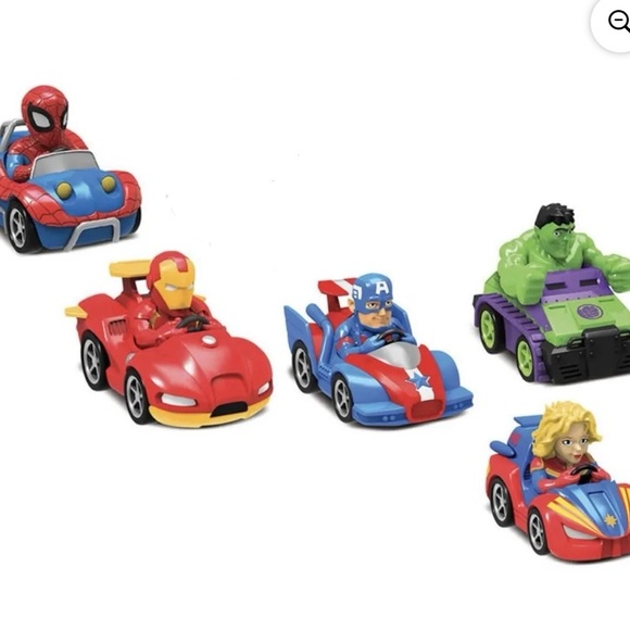 Marvel | Toys | Marvel Hero Racer Set Pull Back Cars | Poshmark